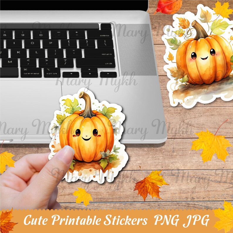 Pumpkin Stickers | Printable Fall Stickers for Planners, Journals ...