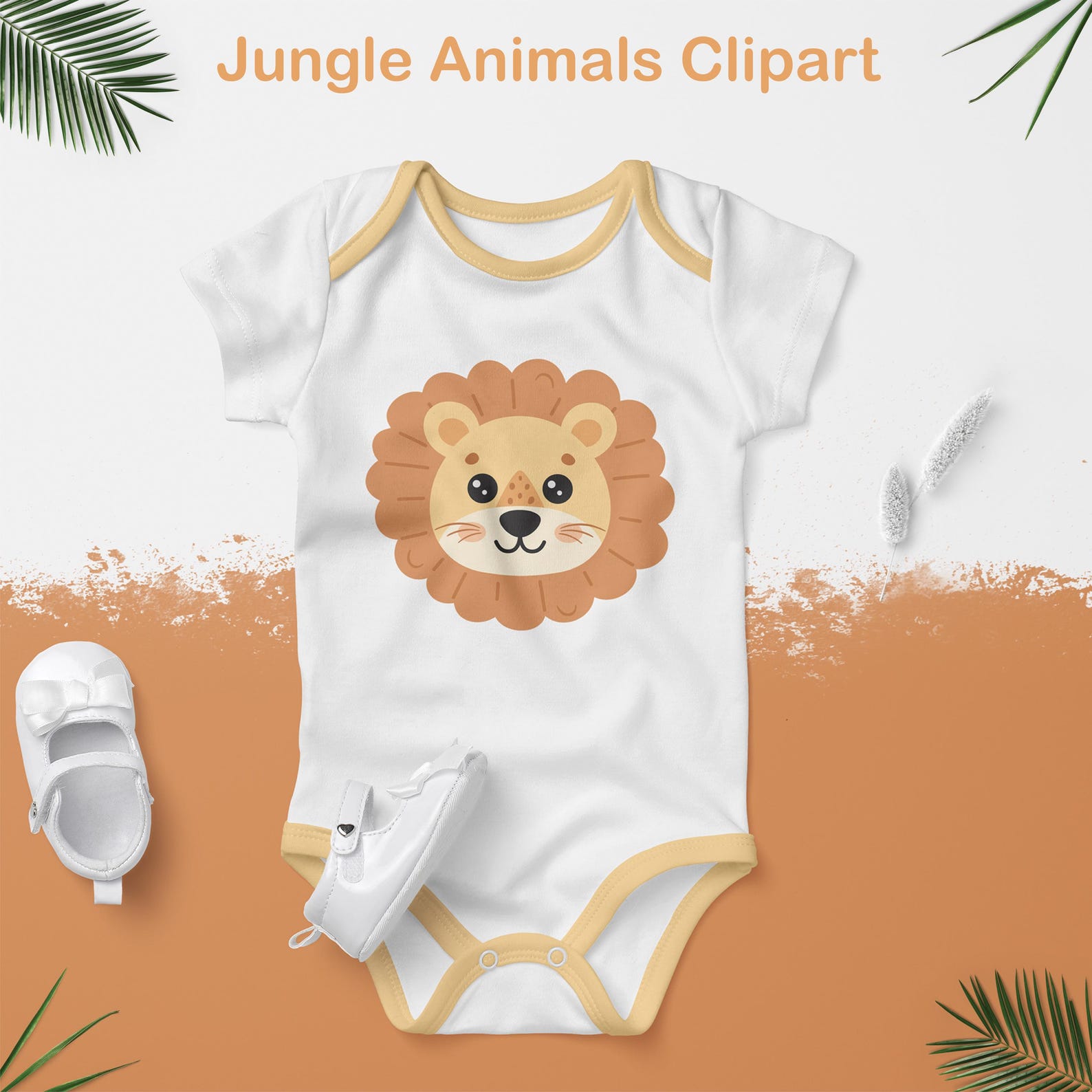 Cute Jungle Clipart Collection - Adorable Safari Animals, Zoo Animal ...