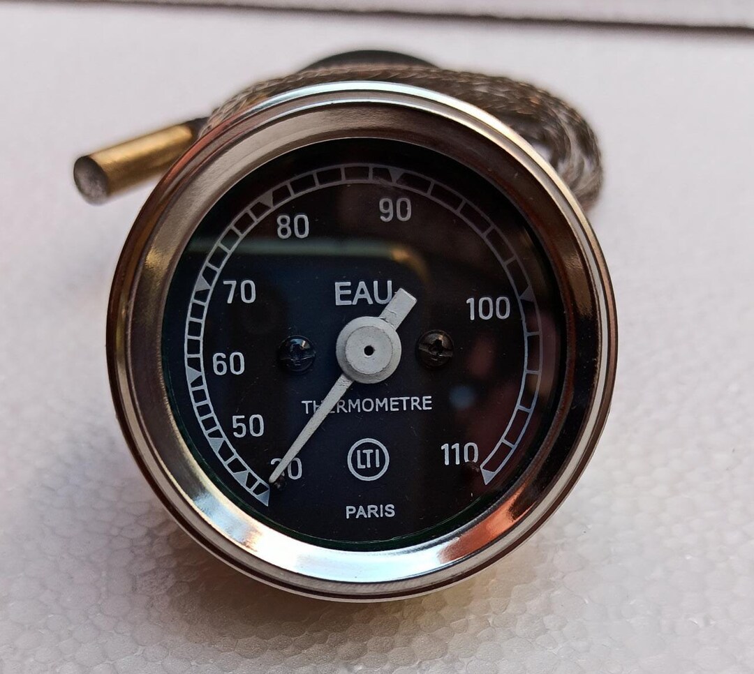 Vintage Car Mechanical Temp Gauge M10x1 6 Ft Capillary New - Etsy