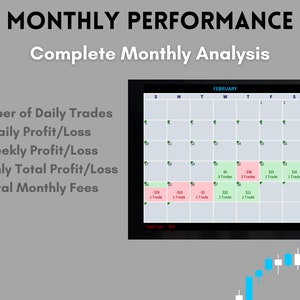 Day Trading Journal Excel | Forex & Stock Trade Tracker | Daily Log ...