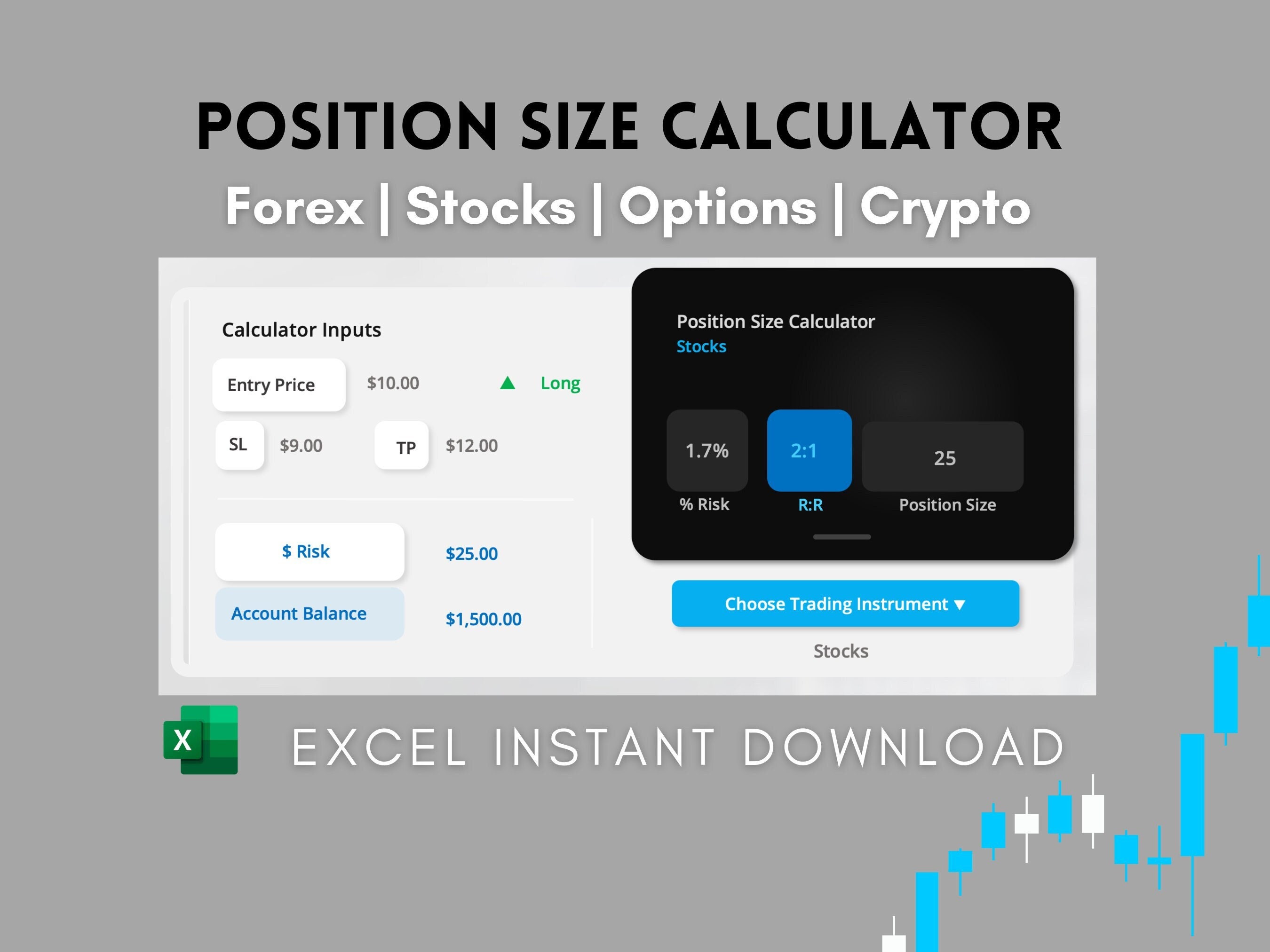 Trading Position Size Сalculator Excel 2010 or Later Trading Calculator ...