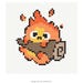 Calcifer Fire Demon Cross Stitch Pattern / Anime Cross Stitch / Ghibli ...