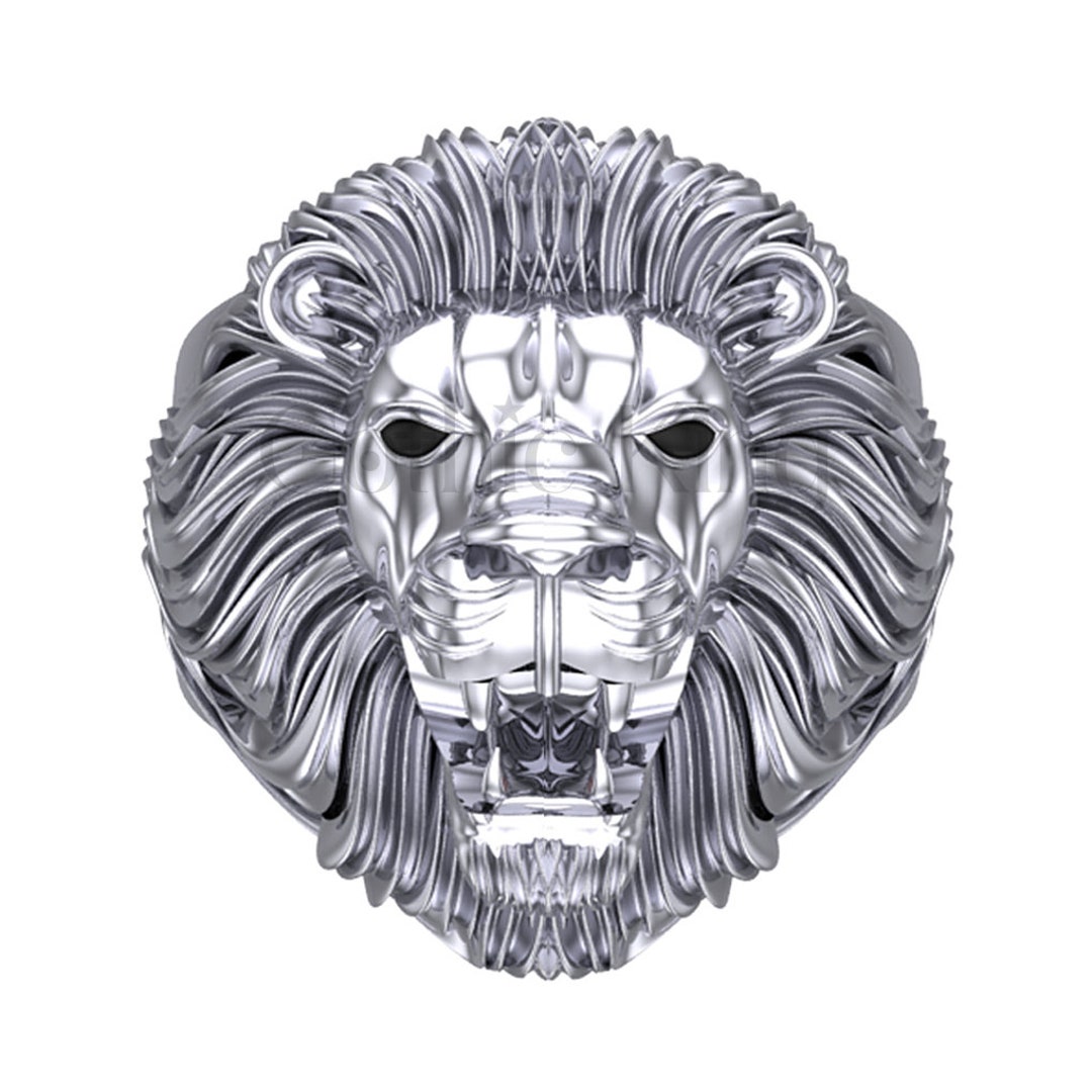 Animal Inspired Lion Ring, Lion Shape Ring, Gothic Ring, Mens Wedding ...