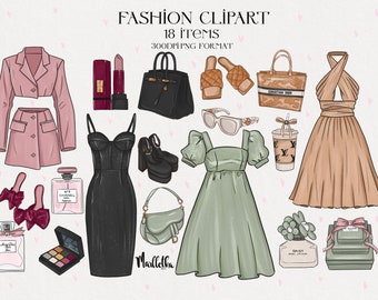 Fashion Accessories Clipart, Fashion Clipart, Fashion Illustration ...