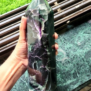 Multi Fluorite Tower A Spectrum of Healing Energies and Decorative ...