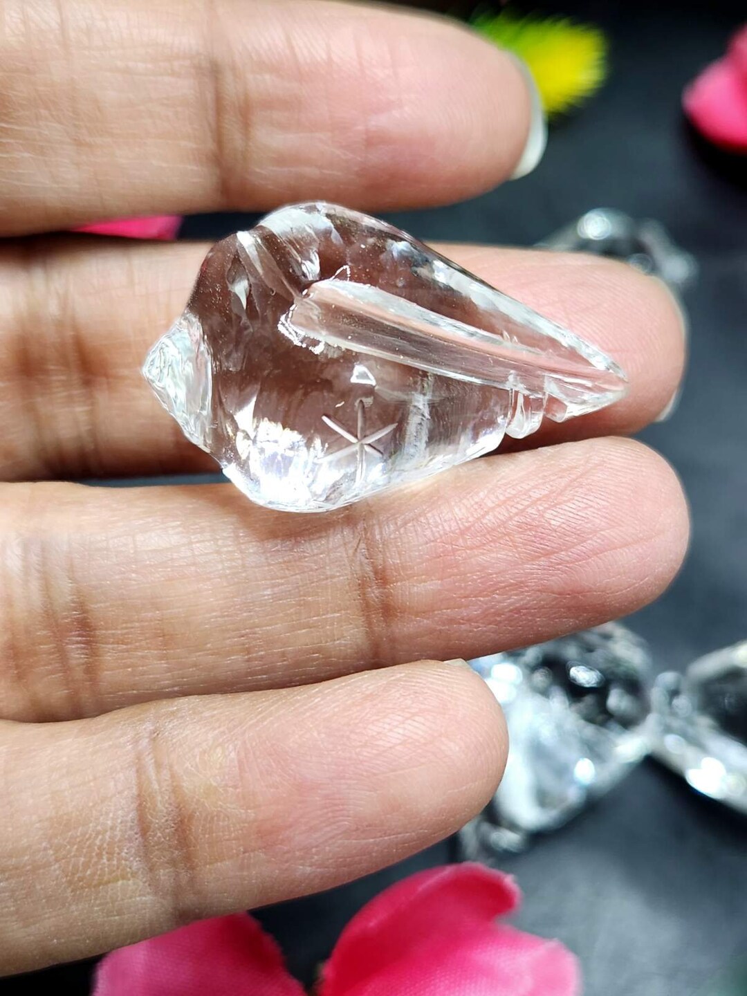 Clear Quartz Conch Shell - A Symphony of Clarity and Harmony | ONE ...