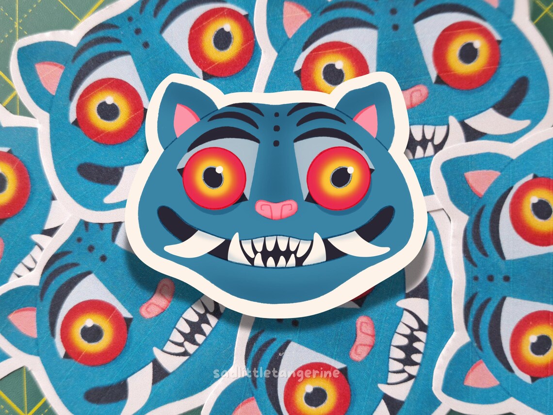 Kpop Demon Hunters Printable Sticker – Derpy the Cat | Hand-drawn Funny ...