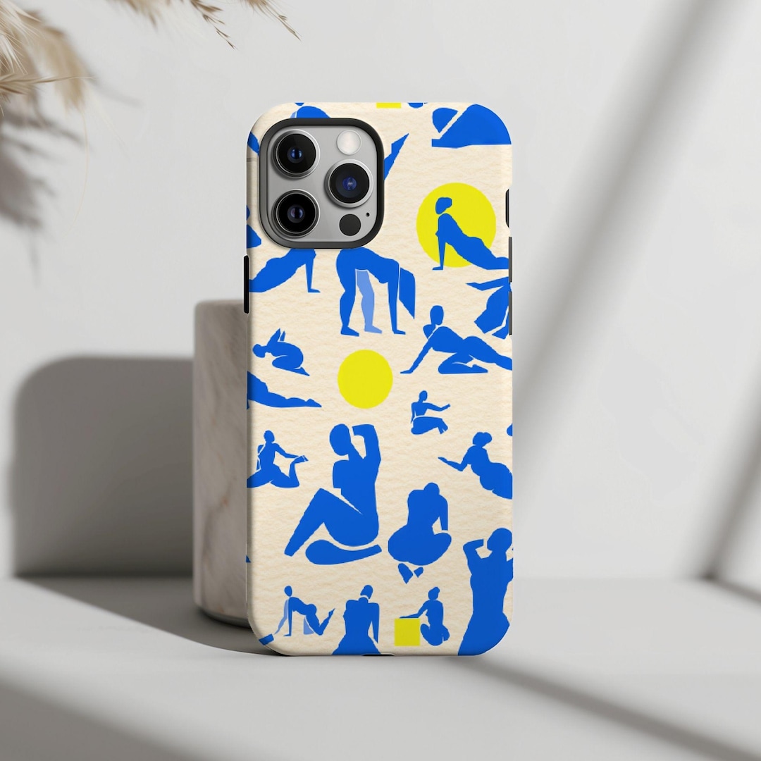 Matisse Yoga Poses Phone Case, Mindfulness, Yoga Postures, Trendy Cover ...