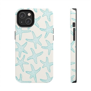 Beachy Sea Star Pattern Phone Case Coastal Tropical Case Cute & Preppy ...
