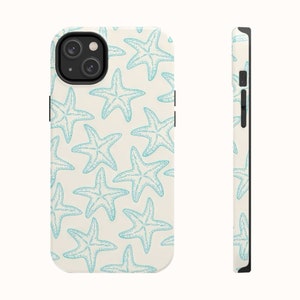 Beachy Sea Star Pattern Phone Case Coastal Tropical Case Cute & Preppy ...