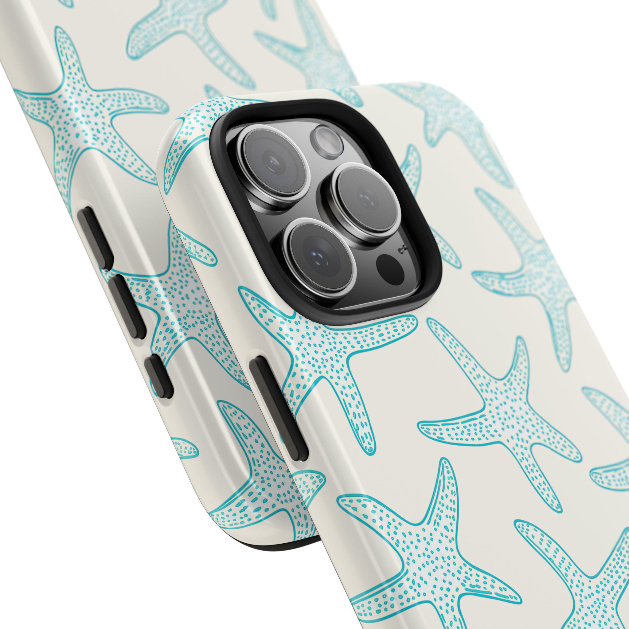 Beachy Sea Star Pattern Phone Case Coastal Tropical Case Cute & Preppy ...
