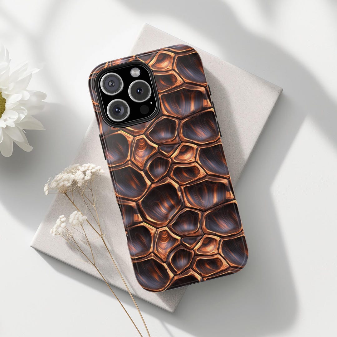 Wooden Tortoise Shell Phone Case, Faux Wood, Turtle Shell Aesthetic ...