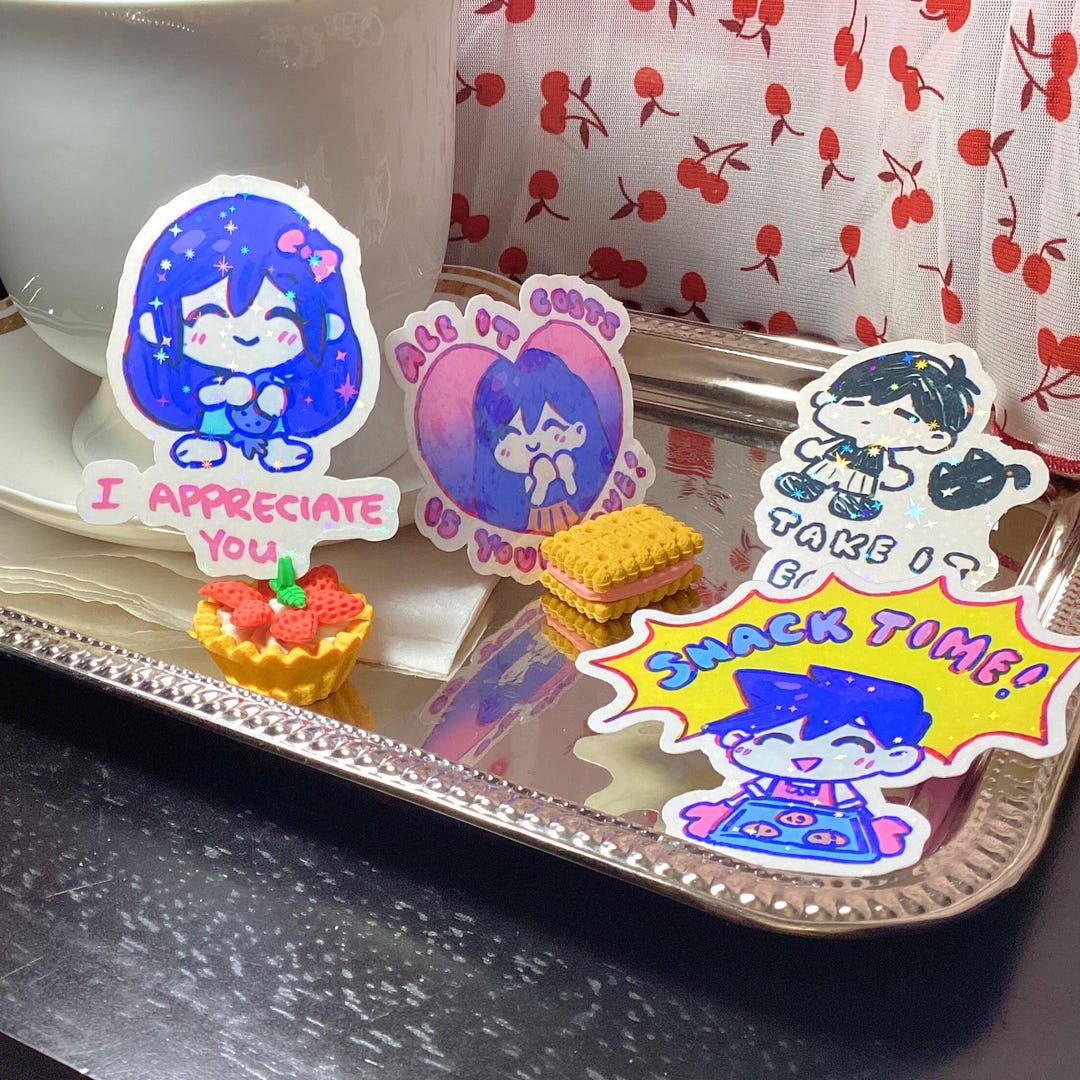 Omori Holo Stickers, Gaming Stickers, Vinyl Sticker Pack, Laptop Decals ...