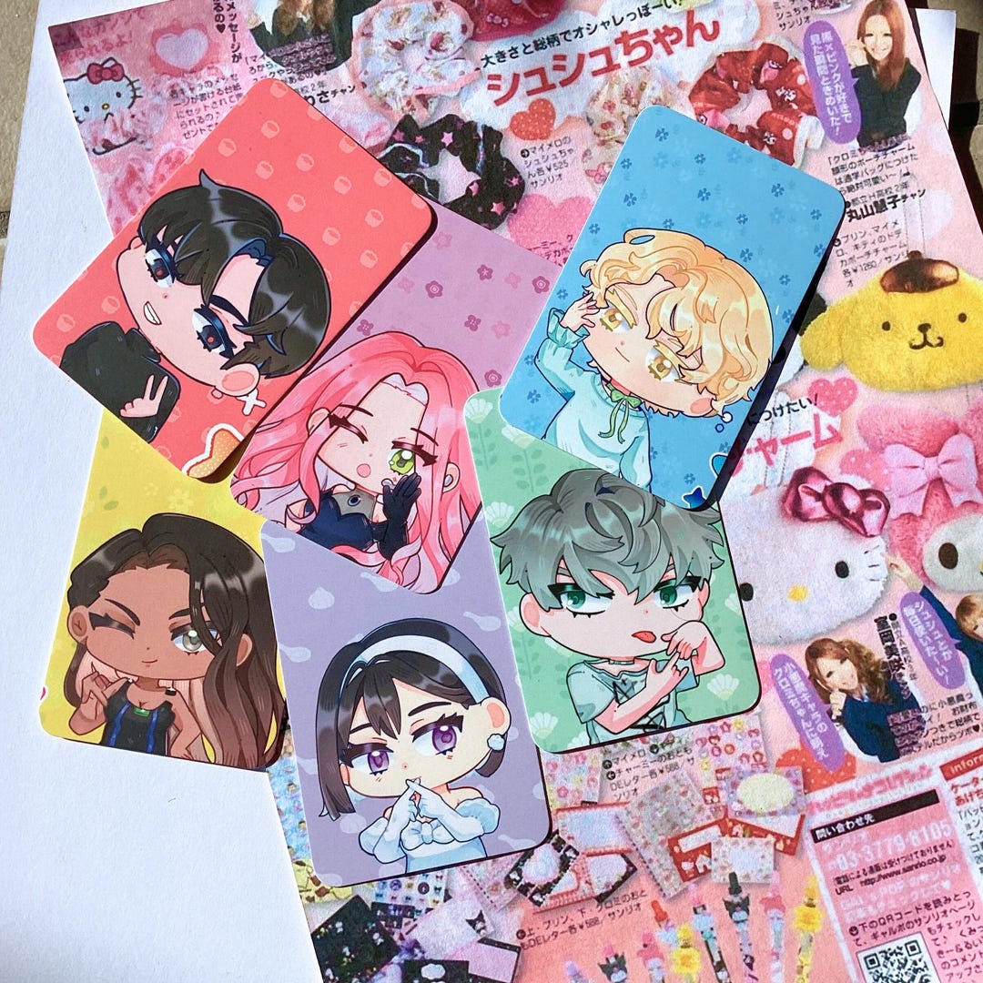 Cute Alien Stage Photocard - Kawaii Alien Character Collectible Anime ...