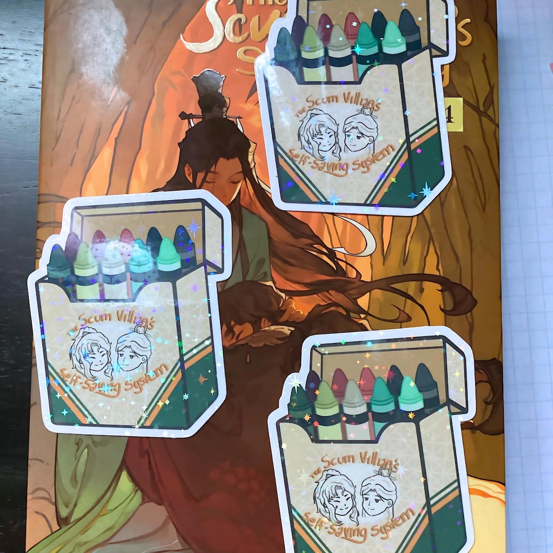 The Scum Villain's Self-saving System Cute Crayon Sticker, Ssvss Cute ...