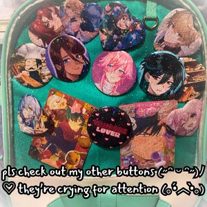 Cute Honaki: Star Rail Heart Buttons - Adorable Anime-inspired Buttons ...