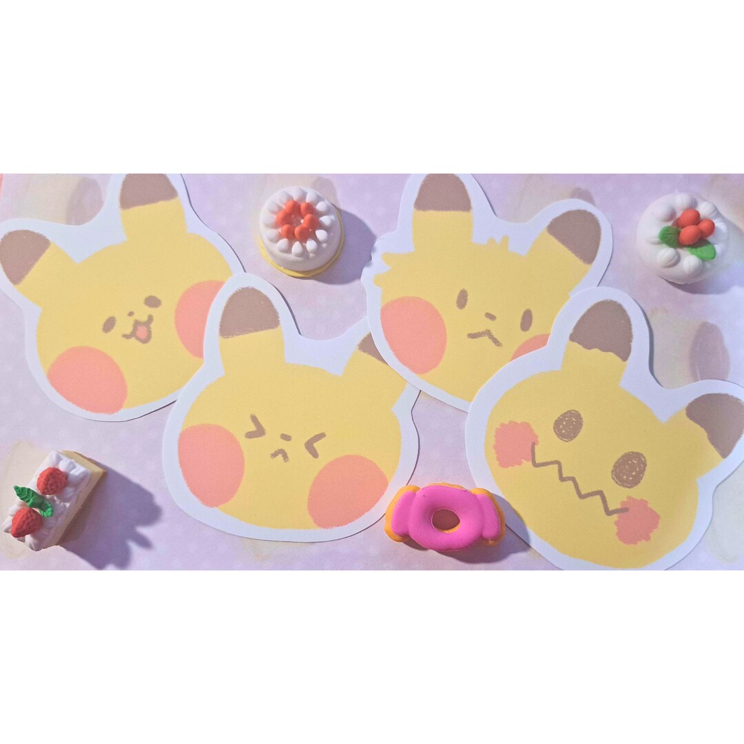 Pokemon Vinyl Sticker. Pikachu Vinyl Sticker. - Etsy