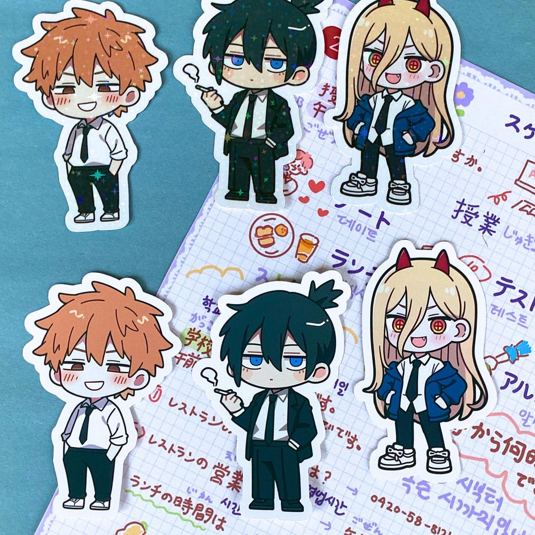 CSM Sticker Trio, Cute Kawaii Stickers, Art Inspired Stickers, Creative ...