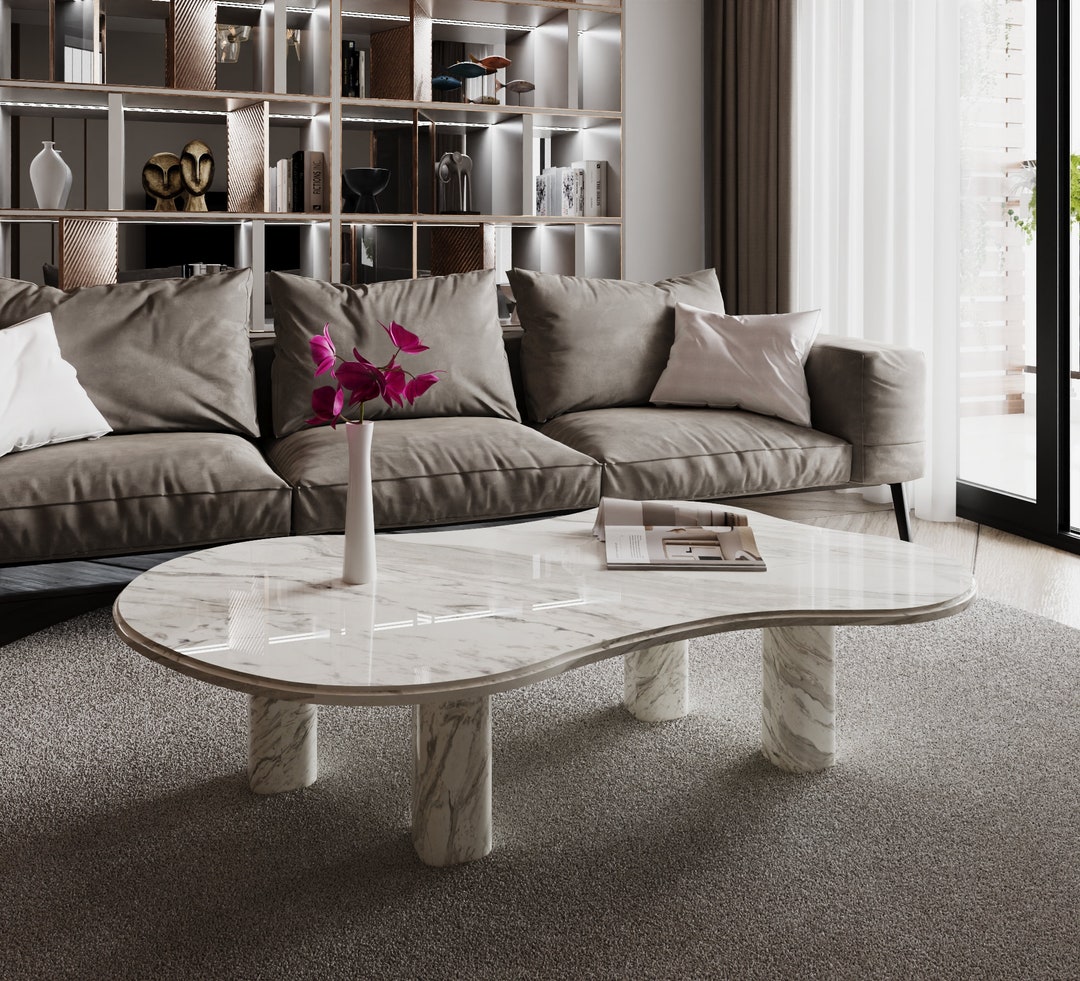 Primal V2 Calacatta Ocean Coffe Table - Etsy