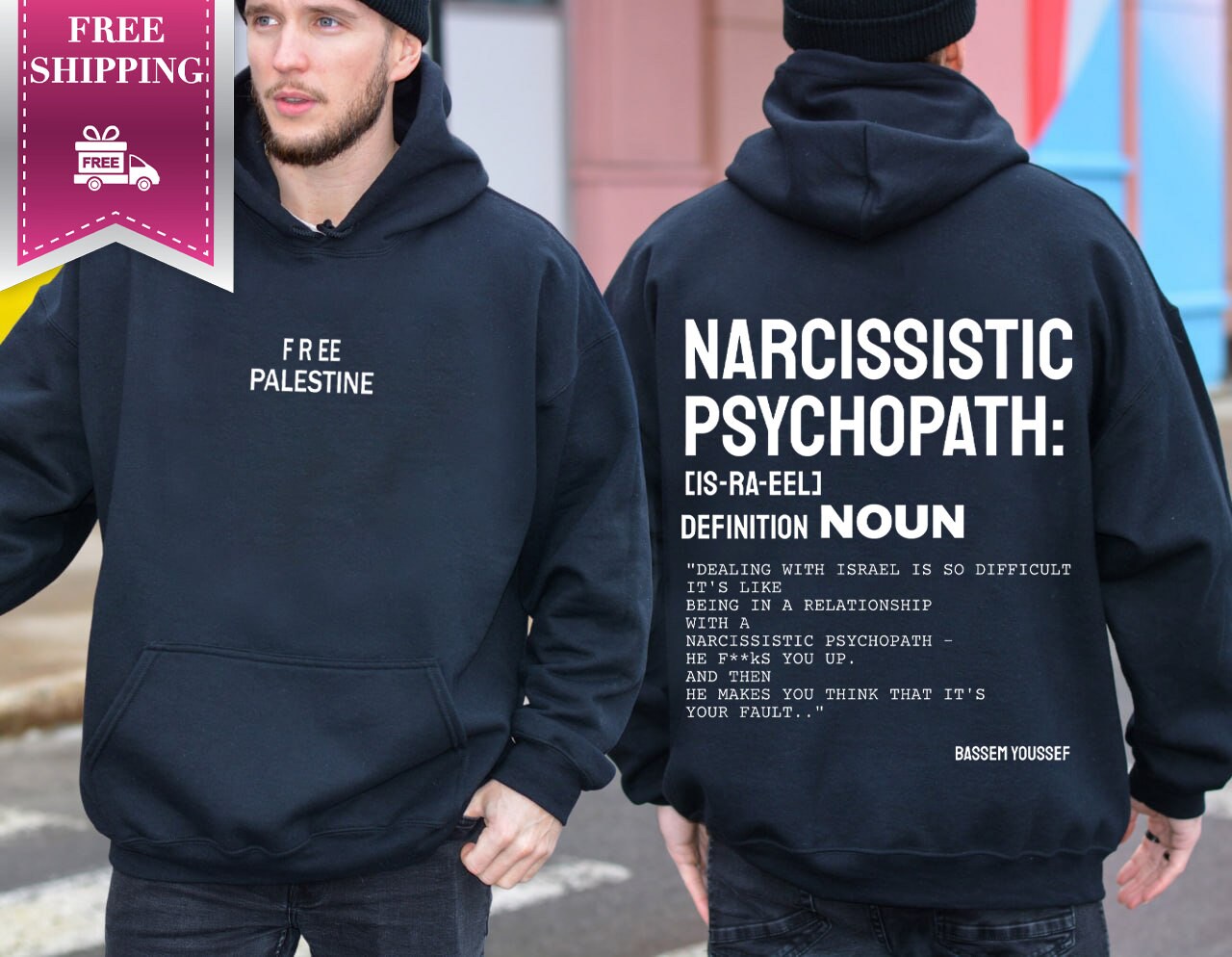 Narcissistic Psychopath Sweatshirt Free Palestine T-shirt - Etsy