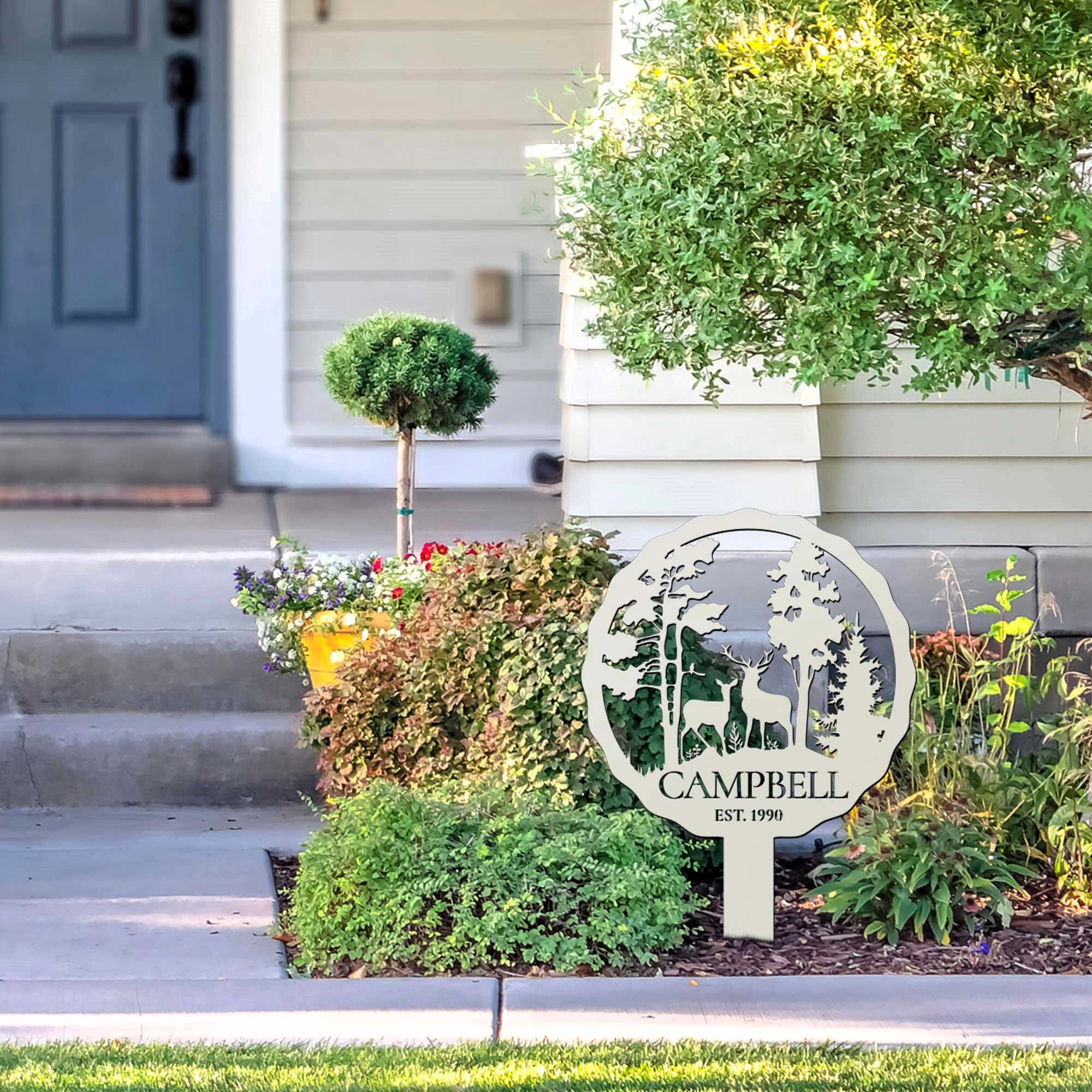 Lakefront Elegance Custom Lake Sign, Personalized Metal Art, Bespoke ...