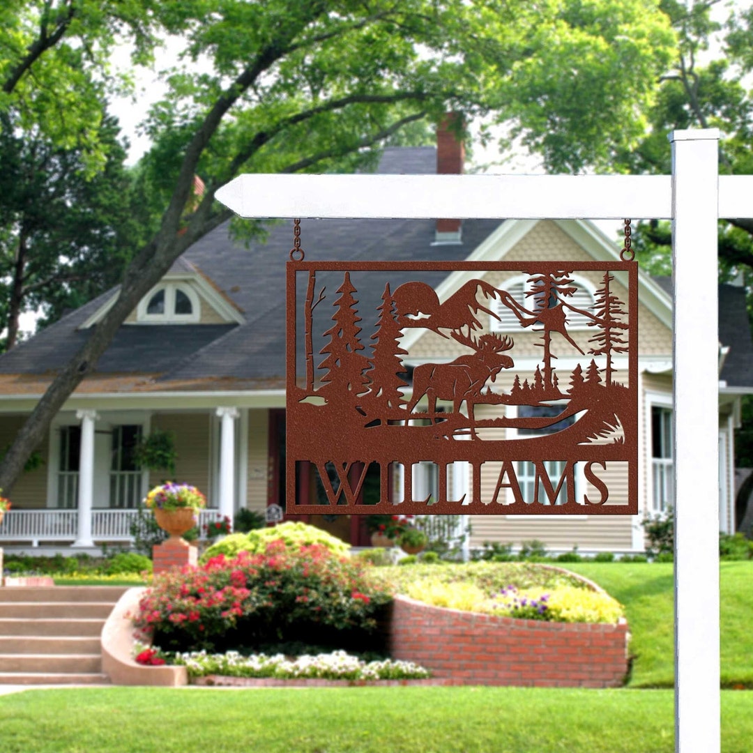 Custom Metal Wall Art Personalized Name Metal Sign Wall Art Wall Decor ...