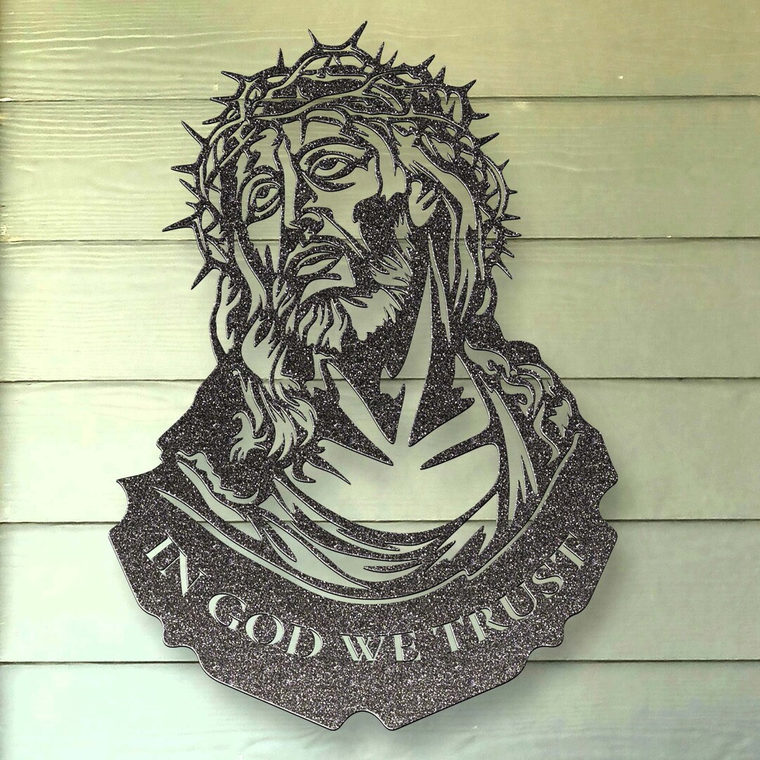 Personalized Jesus Christ Metal Sign for Wall Decor Customizable ...