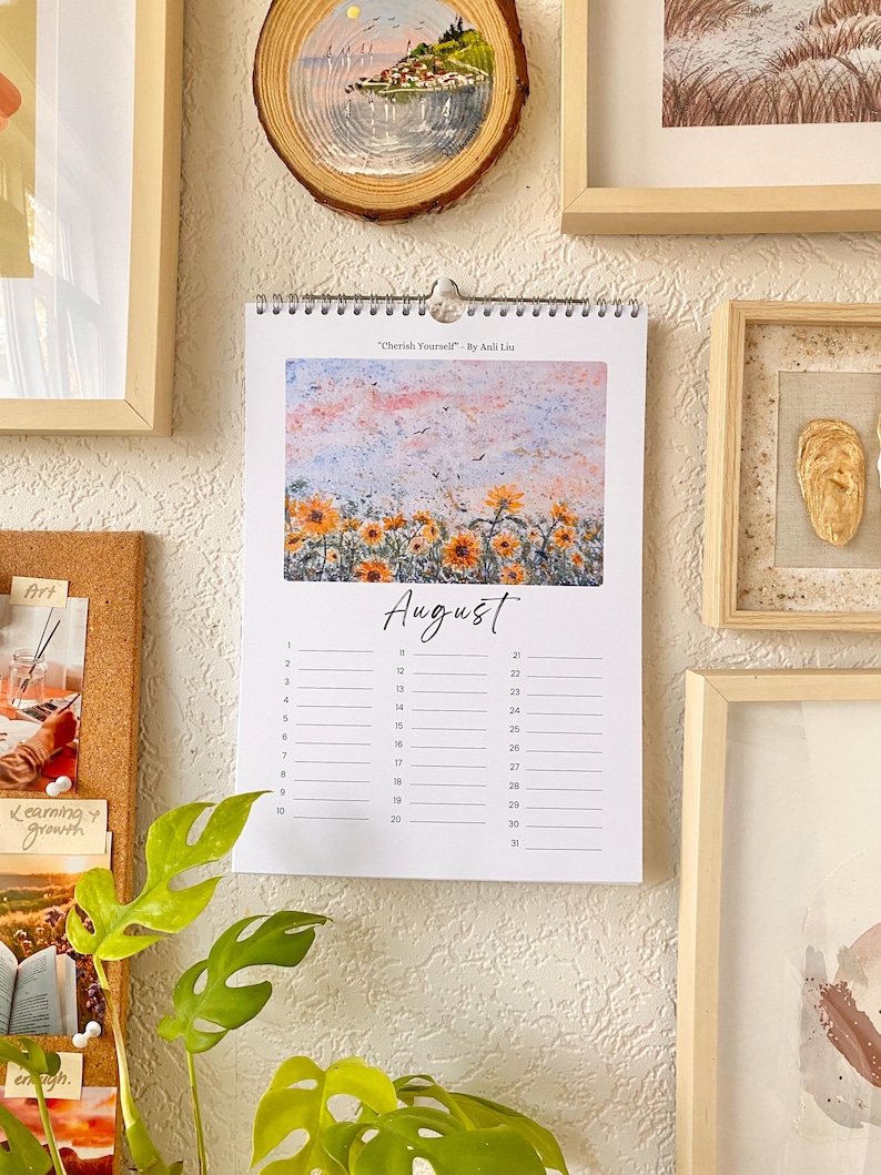 Birthday Calendar Perpetual Calendar Verjaardagskalender Landscape Art ...