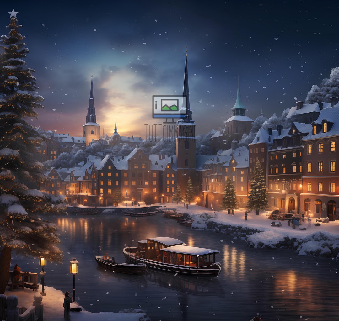 Christmas Landscape, Christmas Art, Christmas Images, Holiday ...