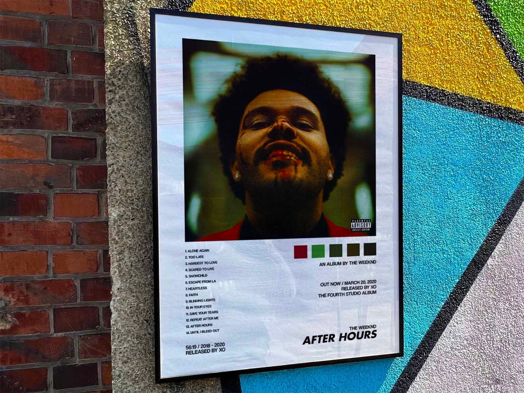 The Weeknd 'after Hours' Album Cover Poster - Etsy