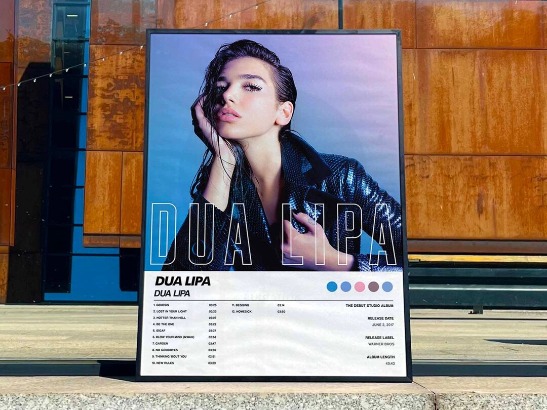 Dua Lipa 'dua Lipa' Album Cover Poster Personalized - Etsy