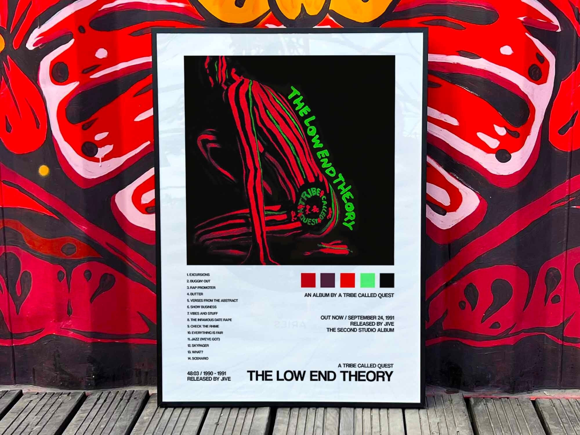 A Tribe Called Quest 'the Low End Theory' Album Cover - Etsy