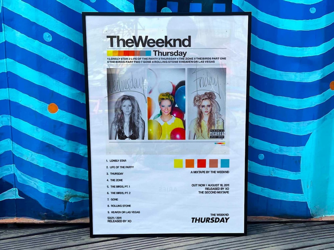 The Weeknd 'thursday' Album Cover Poster Personalized - Etsy