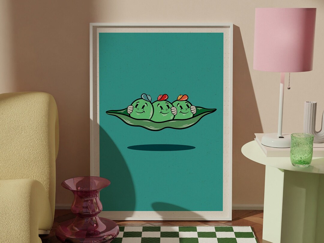 Retro 70's Rubber Hose Funky Character Poster Print - Etsy