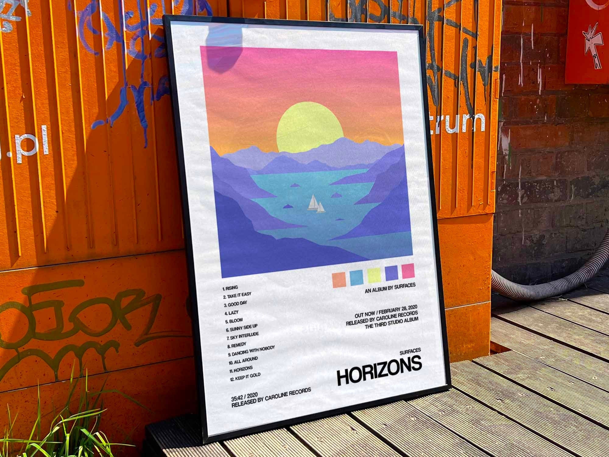 Surfaces 'horizons' Album Cover Poster Personalized - Etsy