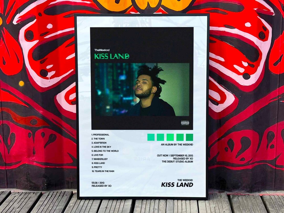 The Weeknd 'kiss Land' Album Cover Poster - Etsy