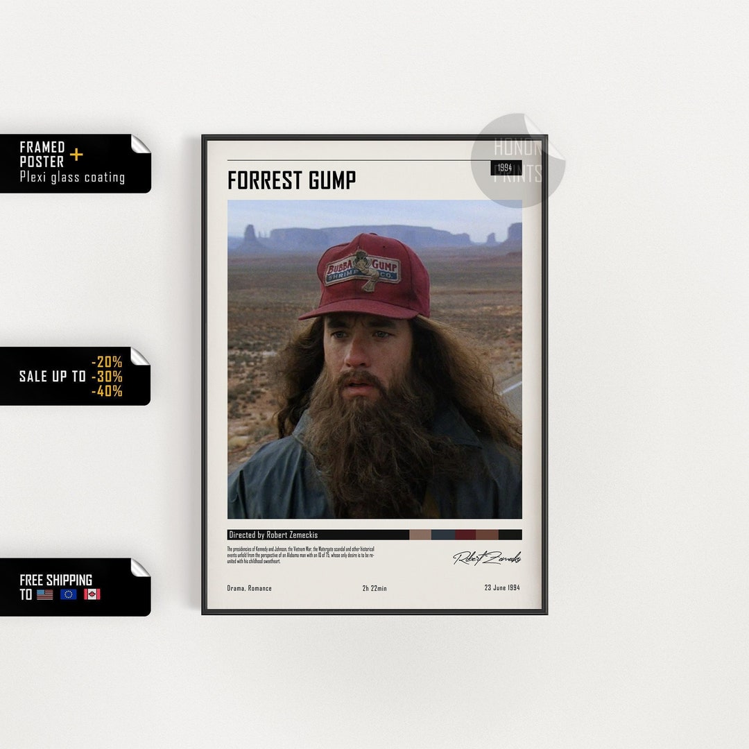 Forrest Gump Robert Zemeckis Forrest Gump Starring Tom - Etsy