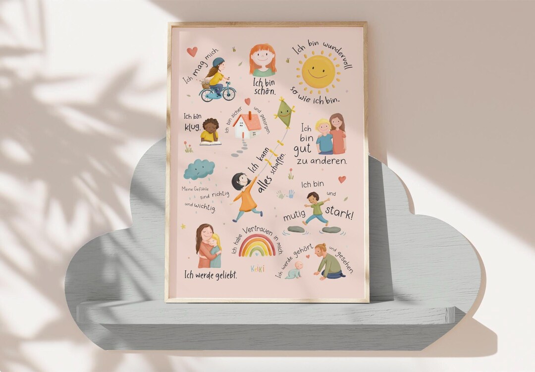 Affirmation Poster Children Poster Children's Room A4 A3 Picture Self ...
