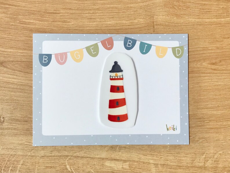 Iron-on Transfer for Children, Lighthouse and Sea, Gift for Girls and ...