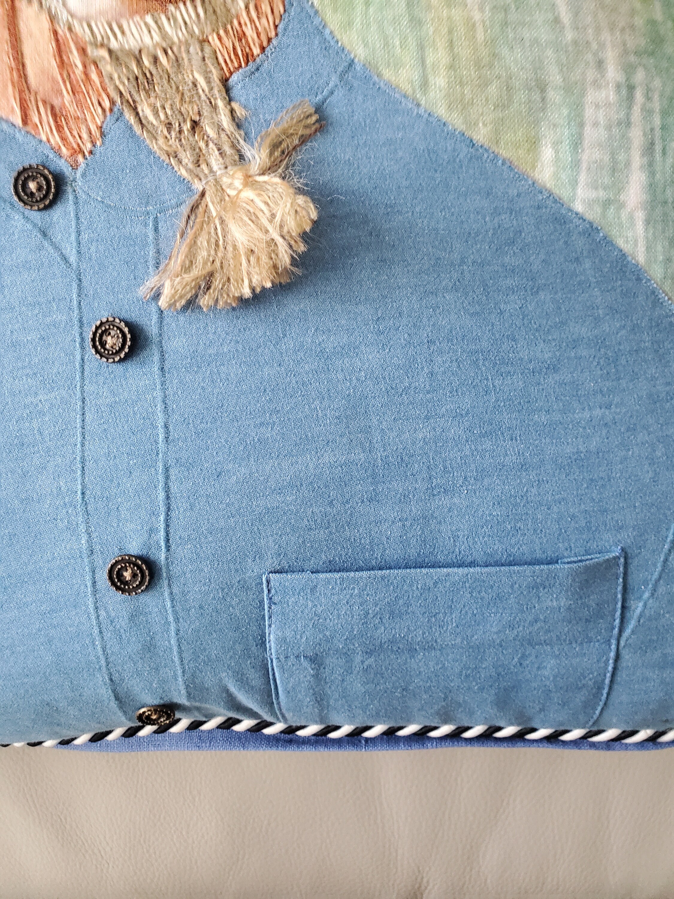 Mackenzie Child's Pillow Van Gogh Goat 20 X 20 New With Tags UNUSED ...