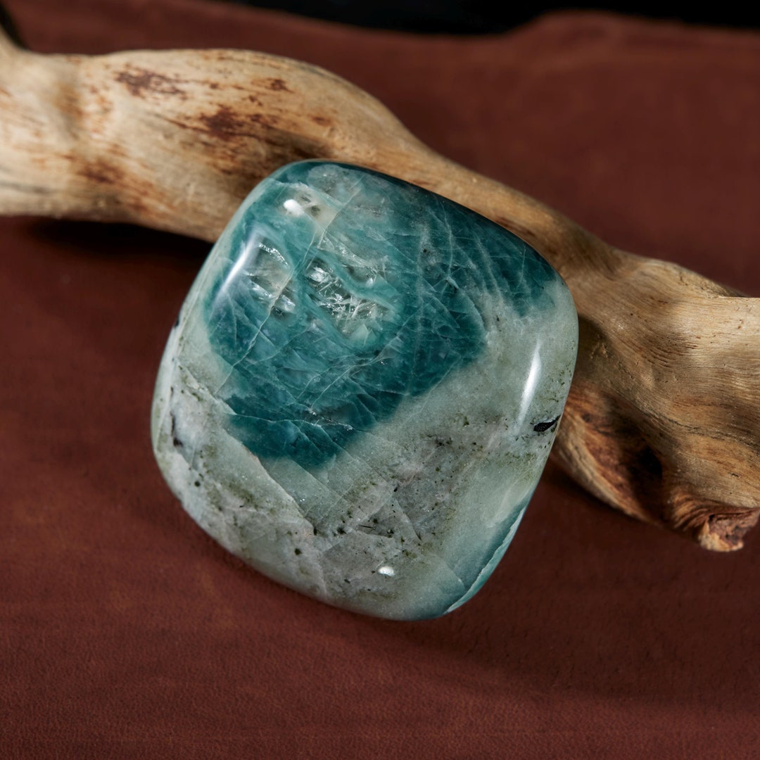 Blue Nepheline Palm Stone.rare Collectible Polished Crystal From Famous ...