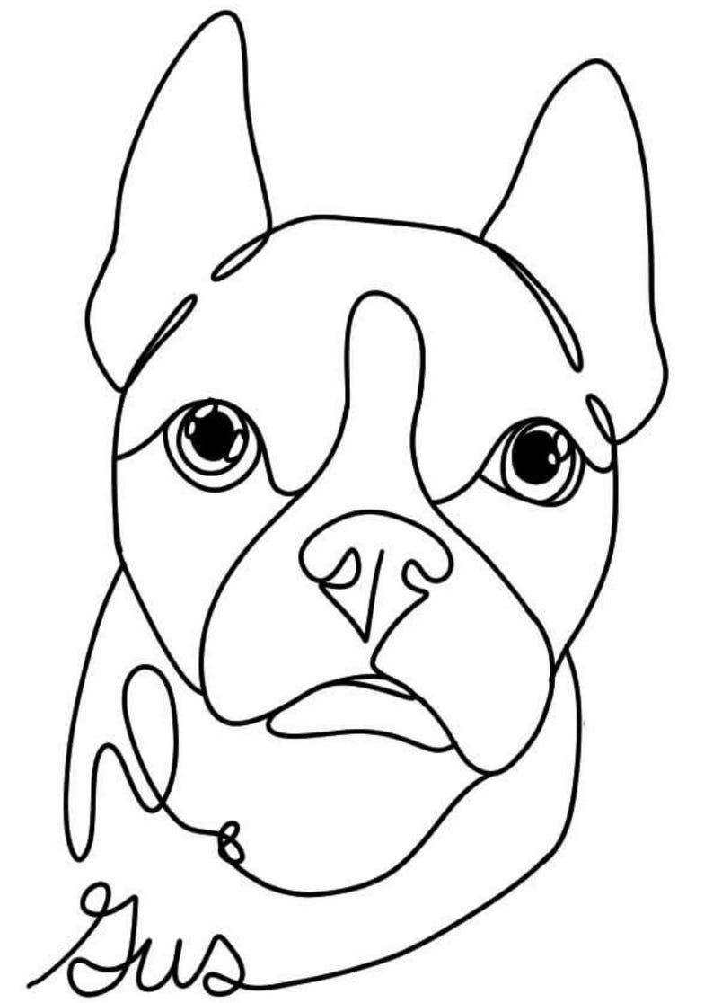 Continuous Line Drawing, Custom Art, Custom Line Drawing, Wall Art ...