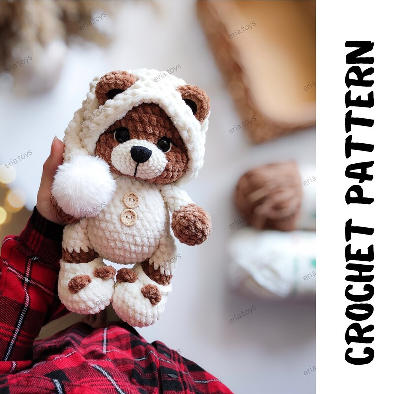 Crochet Amigurumi Teddy Bear Patterns - Etsy