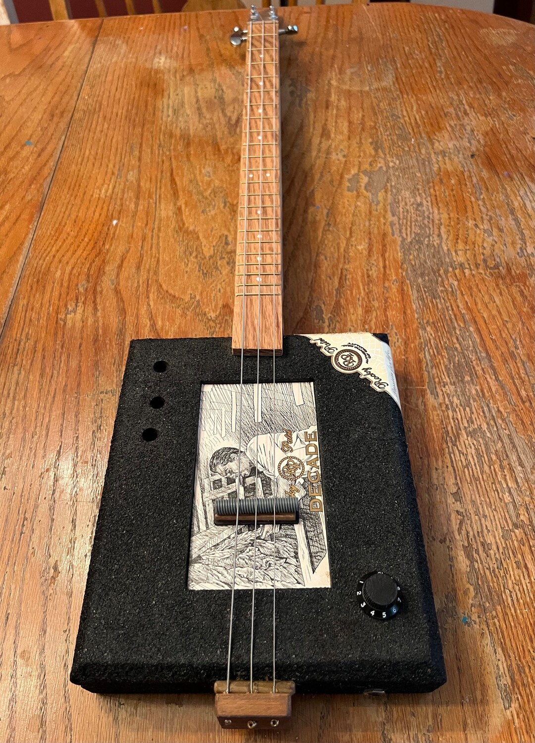 Cigar Box Guitar 3 String Acoustic/electric - Etsy