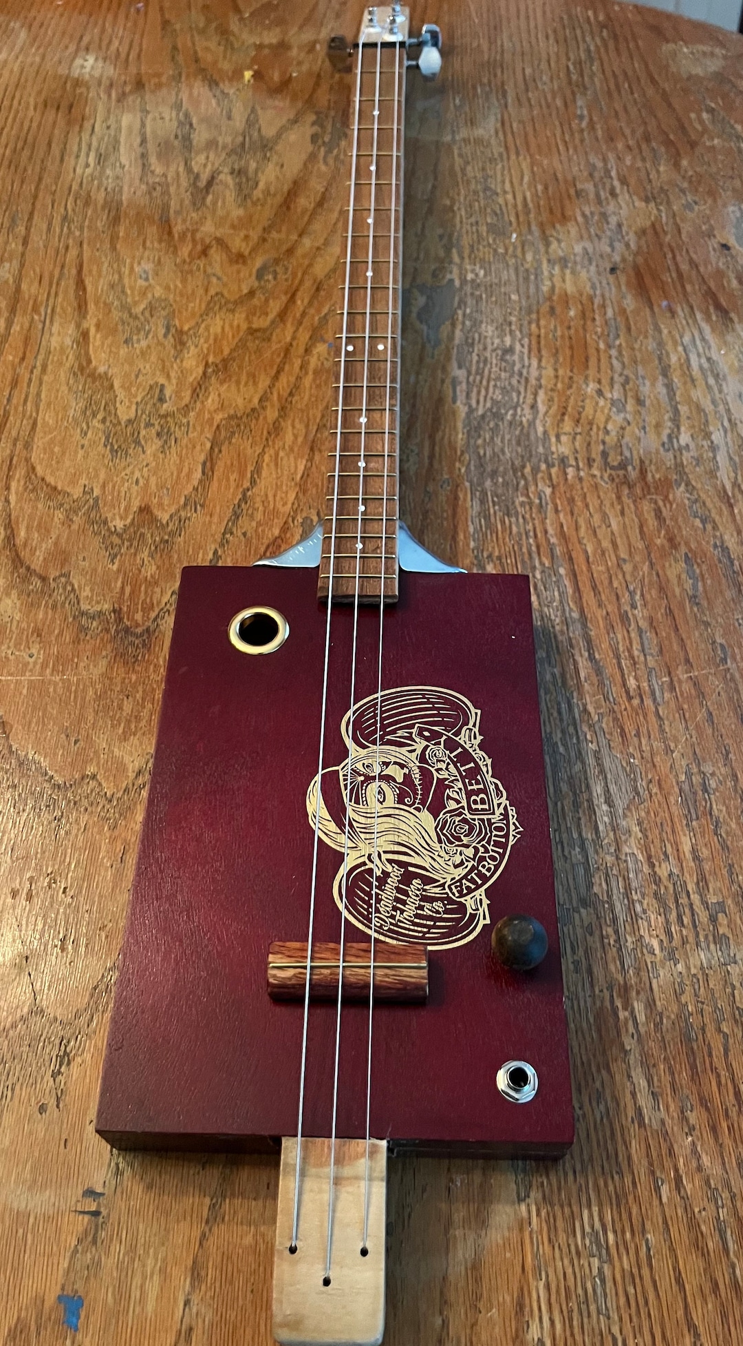 Cigar Box Guitar 3 String Acoustic/electric - Etsy