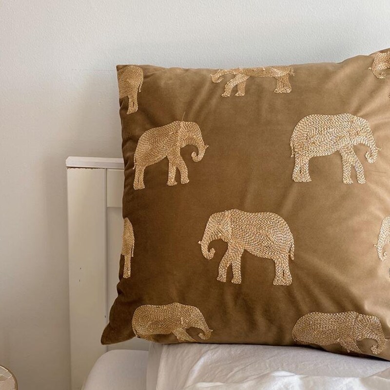Elephant Cushion - Etsy UK