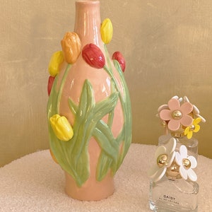 Soft Pink Tulip Vase, Flower Vase, Pastel Pink, Feminine, Romantic ...