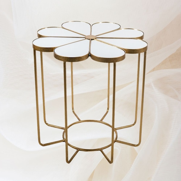 Gold Side Table - Etsy