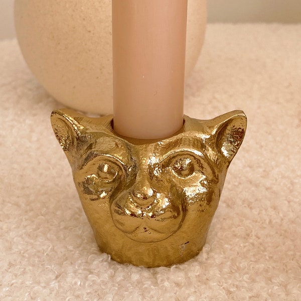 Cat Figurine Candle Holder - Etsy