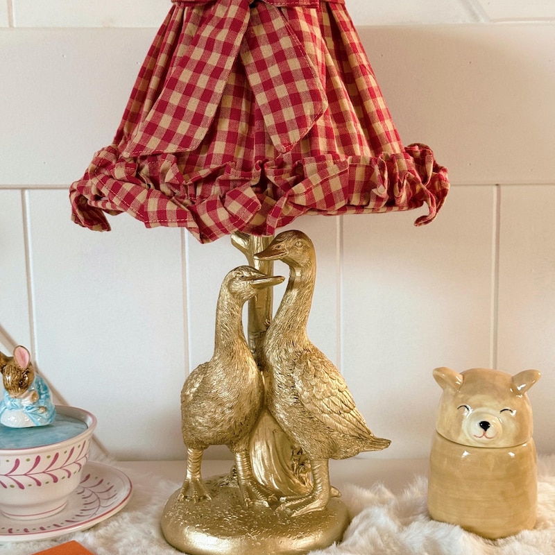 Vintage Nursery Duck Lamp - Etsy